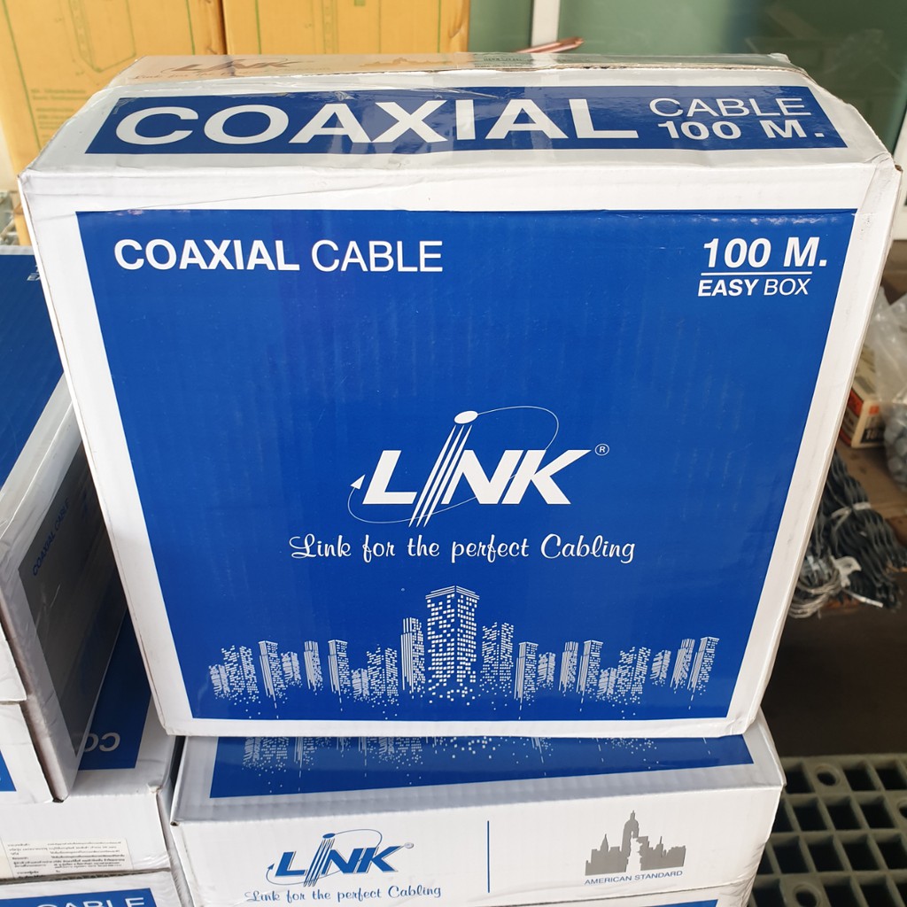 LINK CB-0109S+1WH RG 6/U CABLE SHIELD 96% WHITE COLOR 100 M. | Shopee Thailand