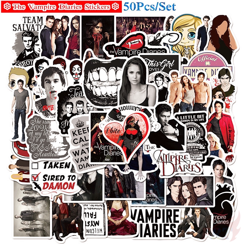 The Vampire Diaries - Series 01 สติ๊กเกอร์ 50Pcs/Set TV Show DIY ...