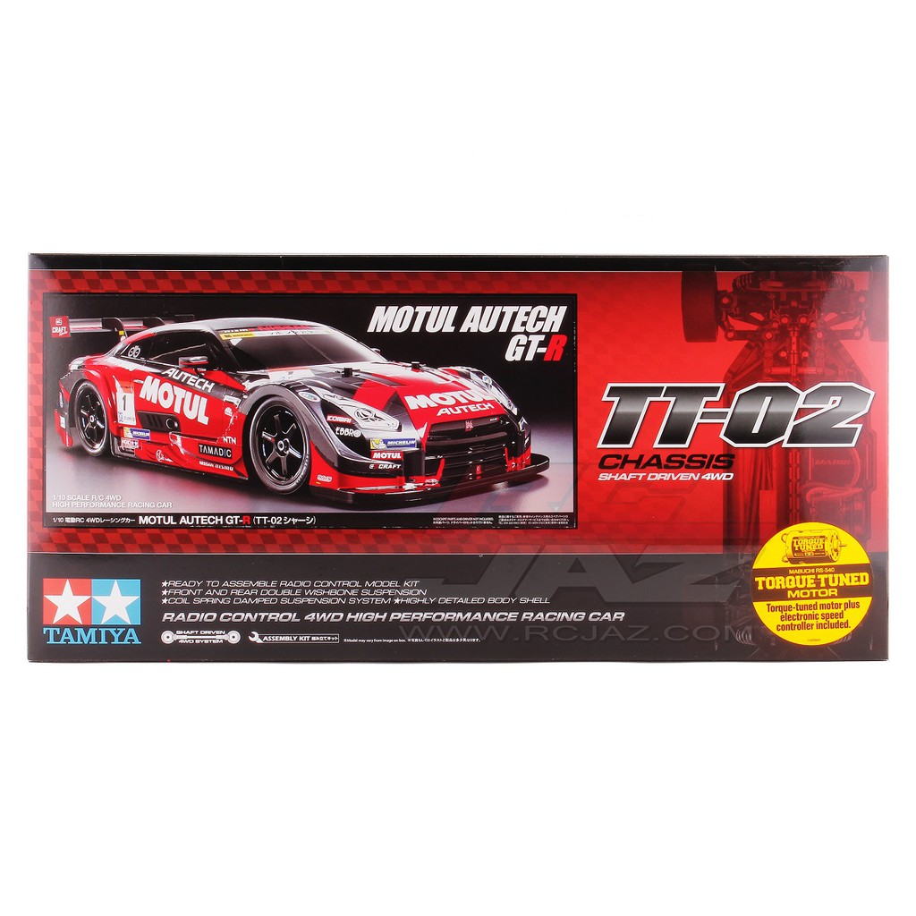 1:10 Motul Autech GT-R R35 Chassis Kit [TT-02] For Tamiya | Shopee Thailand