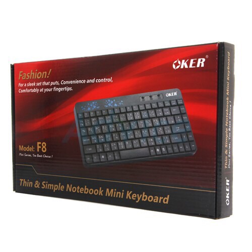 OKER USB Keyboard (Mini-F8) Black | Shopee Thailand