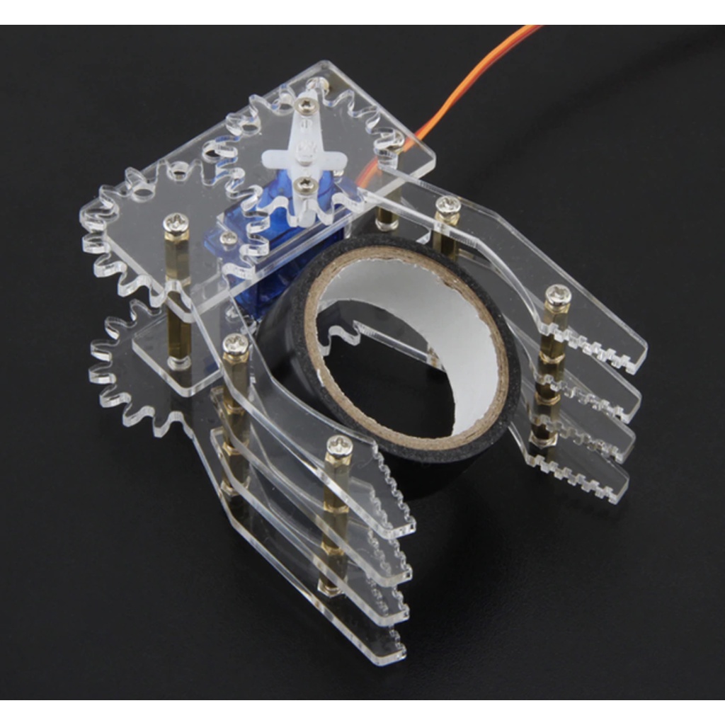 Acrylic Robot Claw Manipulator Arm SG90 แขนจับสำหรับหุ่นยนต์ (ไม่มีรวม ...