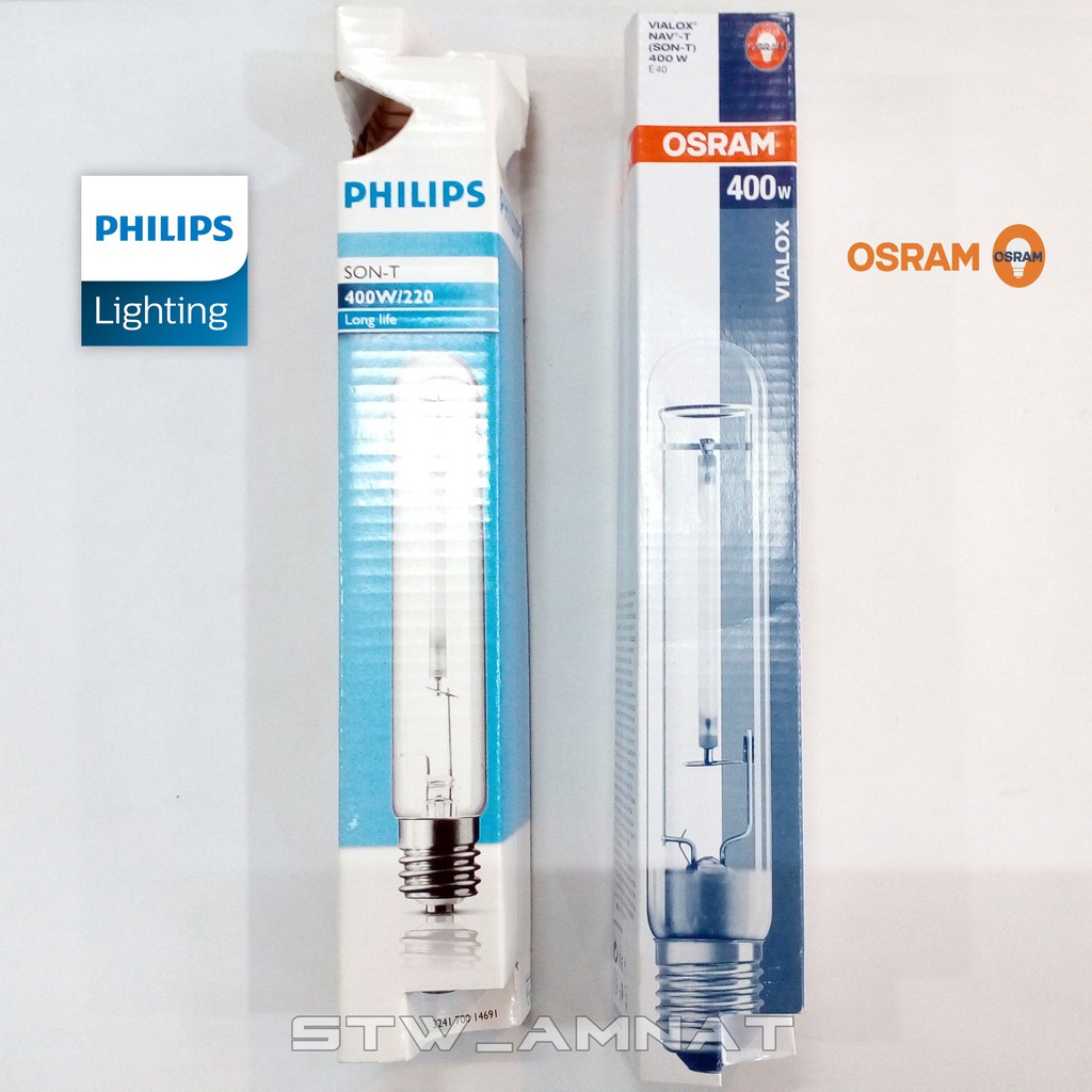 PHILIPS, OSRAM หลอดโซเดียม 400W ขั้วหลอด E40 | Shopee Thailand