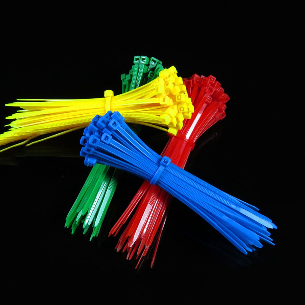 [Biho] Self-Locking 3x100mm Assorted Coloured Nylon Plastic Cable Ties ...