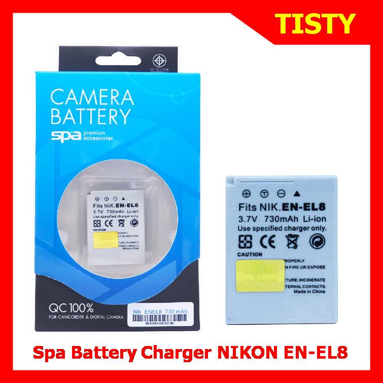 For Nikon EN-EL8 Battery, Battery Charger "SPA" แบตเตอรี่กล้อง, แท่นชาร์จกล้อง | Shopee Thailand
