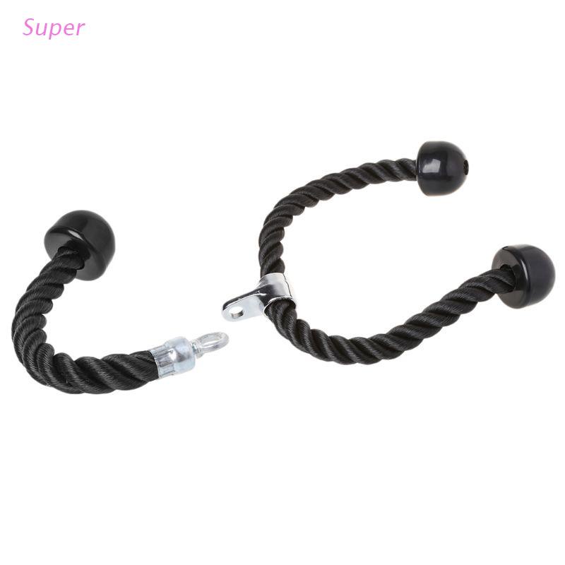 Super Gym Fitness Equipment Tricep Rope Biceps Strength Training ...