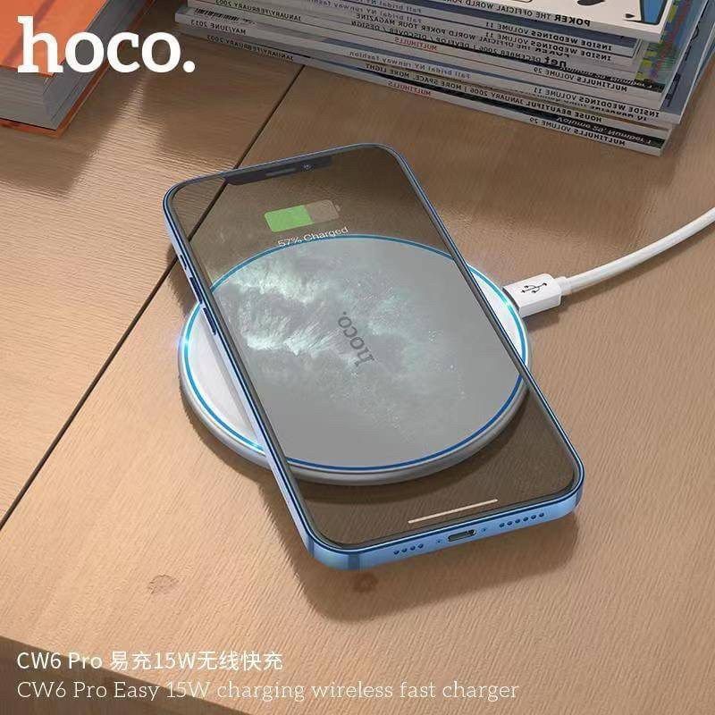 Hoco CW6 Pro Wireless Fast Charger 15W แท่นชาร์จไร้สาย | Shopee Thailand