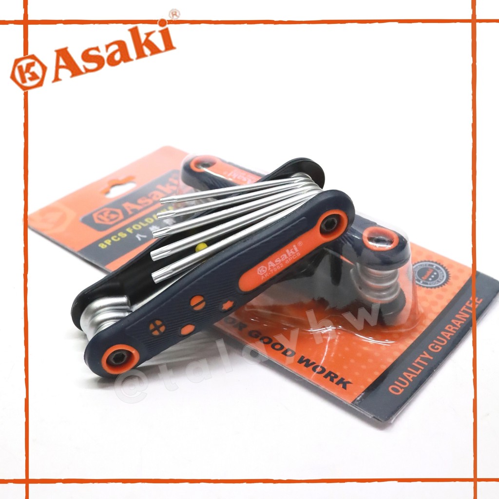 ASAKI ประแจท็อกแบบตลับ 8 ตัวชุด รุ่น AK-7982 | Shopee Thailand