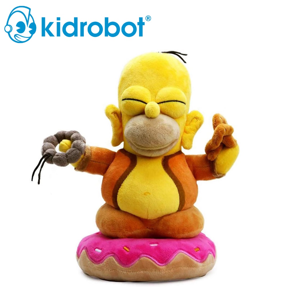KIDROBOT The Simpsons 10" Homer Buddha Plush | Shopee Thailand
