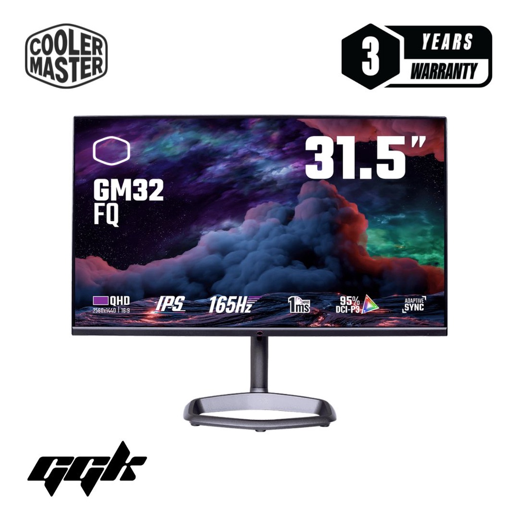 [ประกัน 3 ปี] MONITOR (จอมอนิเตอร์ 31.5 นิ้ว 165 Hz) COOLER MASTER GM32-FQ 31.5" IPS 165 Hz ...