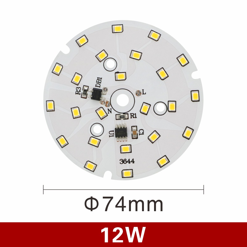 Got Liang ชิปดาวน์ไลท์ LED 3W 5W 7W 9W 12W 15W 18W AC 220V-240V 2835SMD สีขาวอบอุ่น | Shopee ...