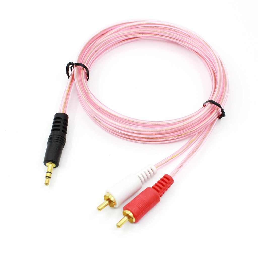 【1.5m/3m/5m/10m】3.5mm to 2 RCA audio cable, for phone, headphone ...