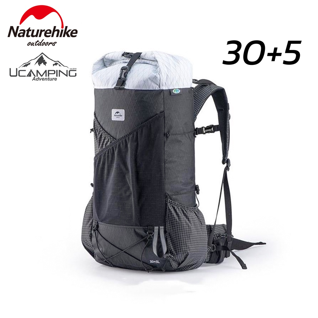 เป้เดินป่า น้ำหนักเบา กระเป๋าเดินป่า Naturehike 30L+5L Lightweight ...