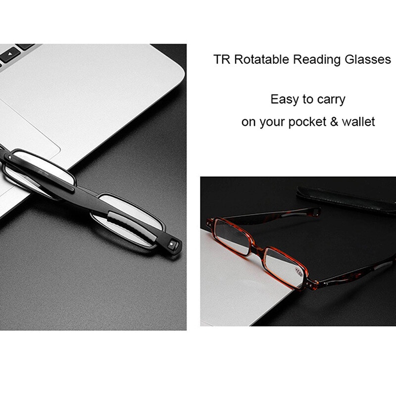 Ptq แว่นตาอ่านหนังสือ TR90 ป้องกันแสงสีฟ้า หมุนได้ 360 องศา พับได้ สําหรับผู้ชาย และผู้หญิง ...