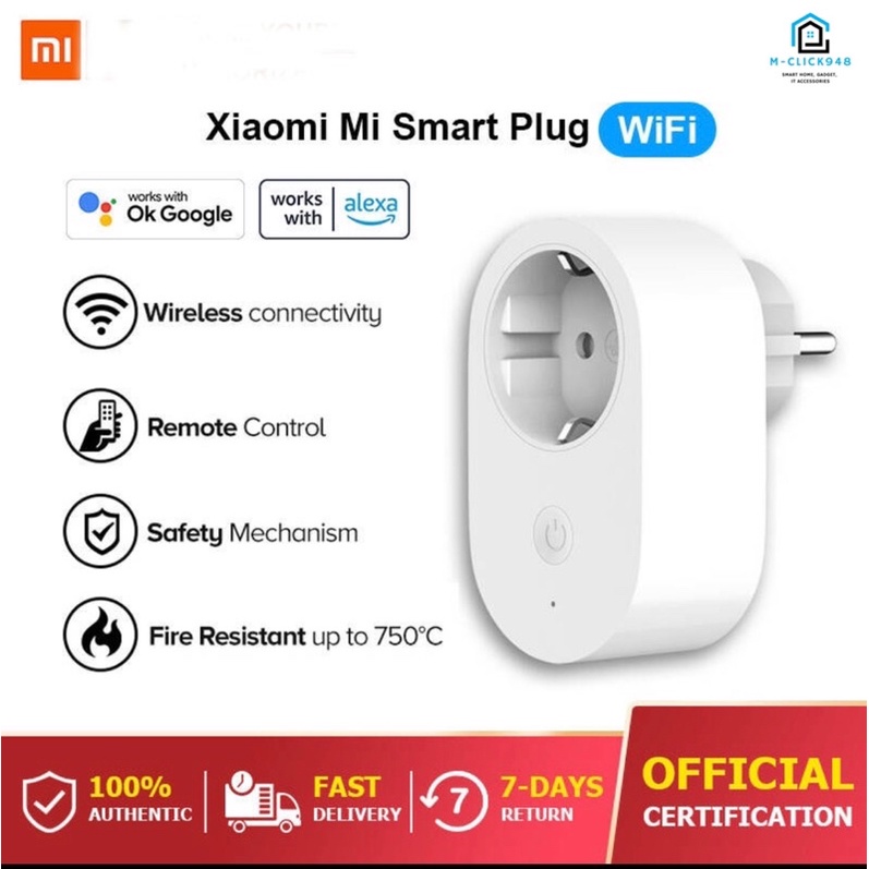 ปลั๊กไฟ Xiaomi Mi Smart Plug Wifi ( Global Version ) เต้าเสียบอัจฉริยะ ...