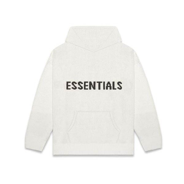FOG - ESSENTIALS Knit Logo Hoodie (OATMEAL) | Shopee Thailand