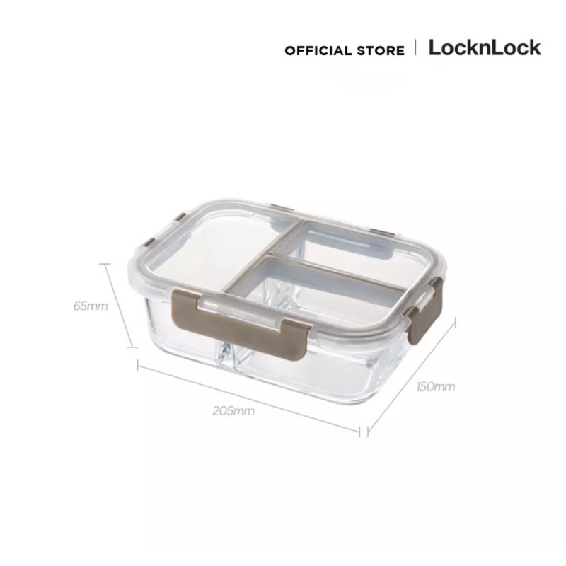 LocknLock - กล่องแก้วใส่อาหาร 2 ช่อง ขนาด 600ML รุ่น LLG456/ LocknLock ...