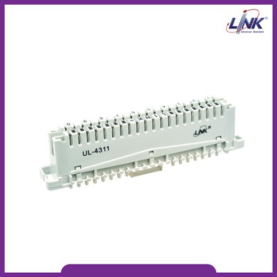 LINK UL-4311 TELEPHONE CONNECTION MODULE 10 Pair / LINK UL-8201 Back Mount Frame 1 Pos. deep 22 ...