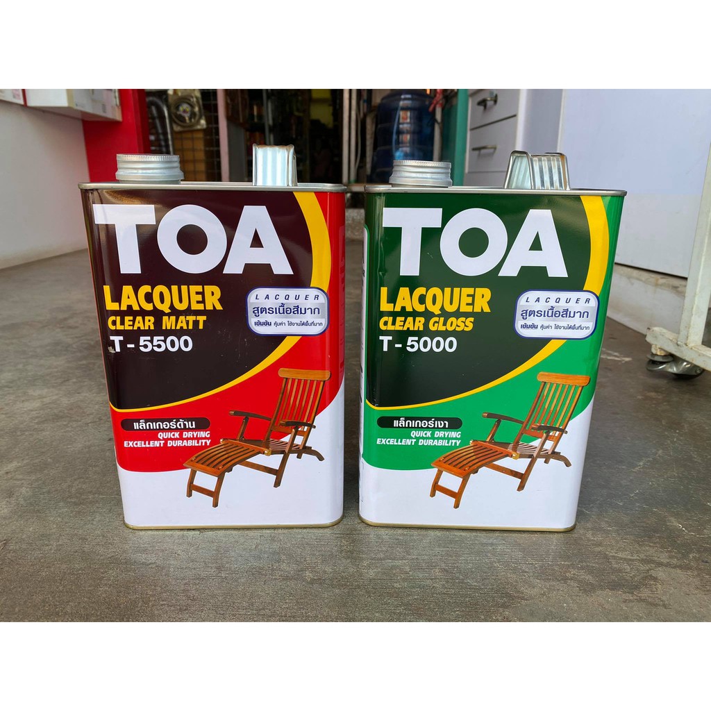 แลคเกอร์ แล็คเกอร์ แล็กเกอร์ ทีโอเอ TOA Lacquer ชนิดเงา T-5000 และ ชนิดด้าน T-5500 ขนาดแกลลอน ...
