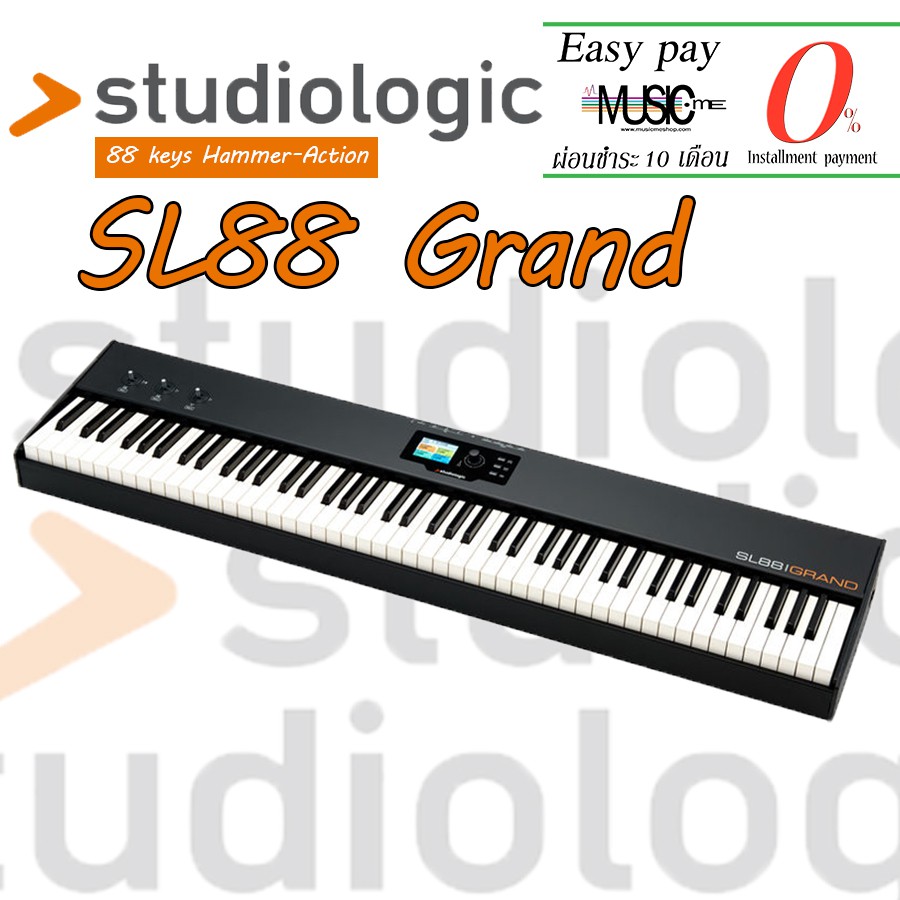 เปียโนไฟฟ้า Studiologic SL88 Grand 88คีย์ Hammer-Action I ผ่อน0% นาน10 ...
