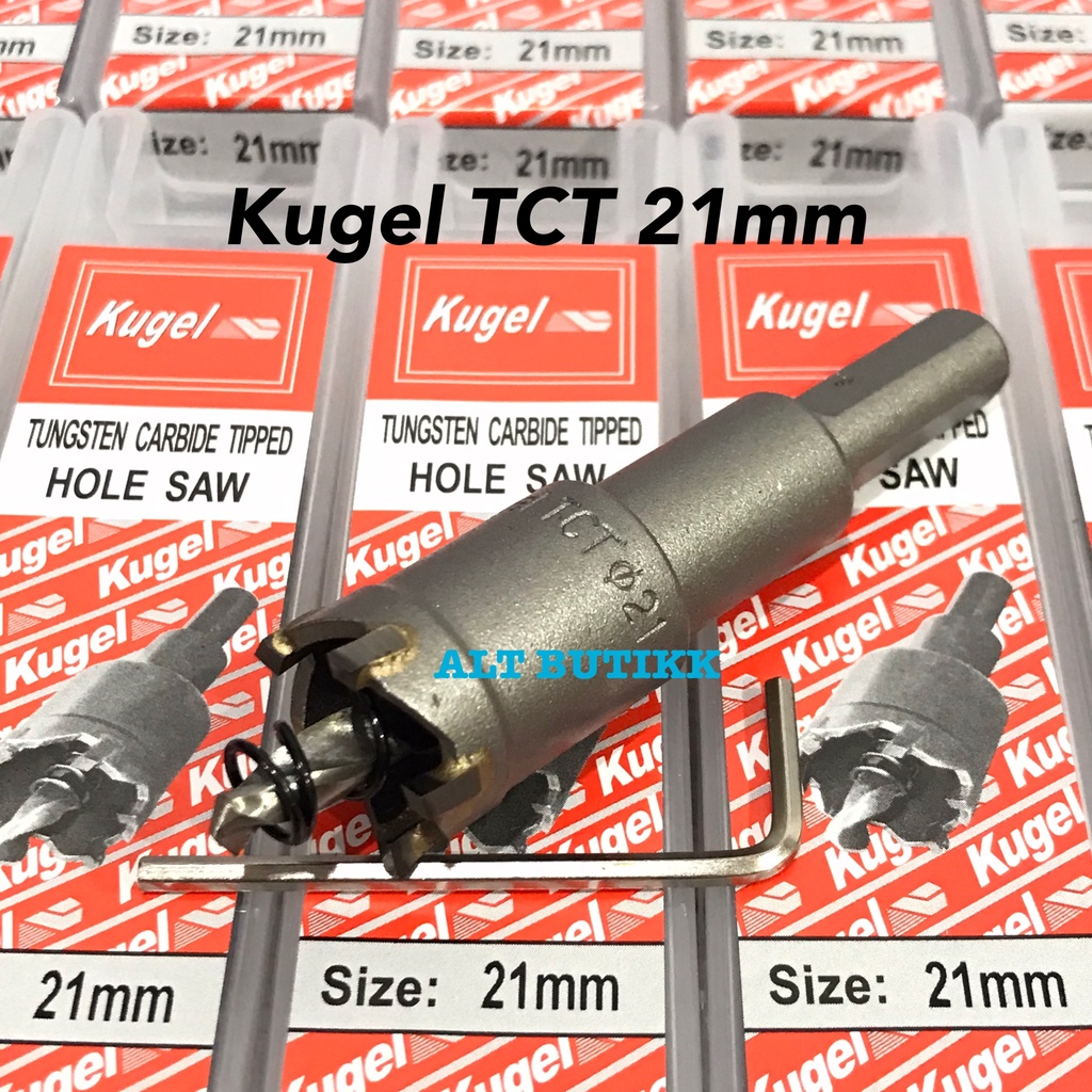 MATA KUGEL HOLE SAW TCT 21mm - ดอกสว่านสแตนเลสขนาด 21 มม. ดั้งเดิม!!! | Shopee Thailand
