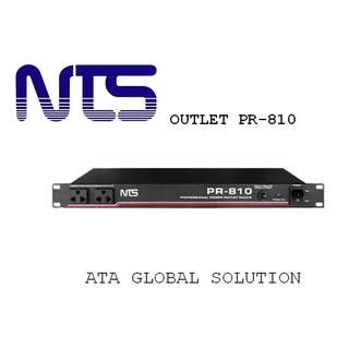 ปลั๊กพ่วงติดแร็ค PR-810 PR810 ปลั๊กพ่วงติดแร็ก ปลั๊กพ่วง ติดแร็ค 19นิ้ว ยี่ห้อ NTS PR-810 PR810 ...