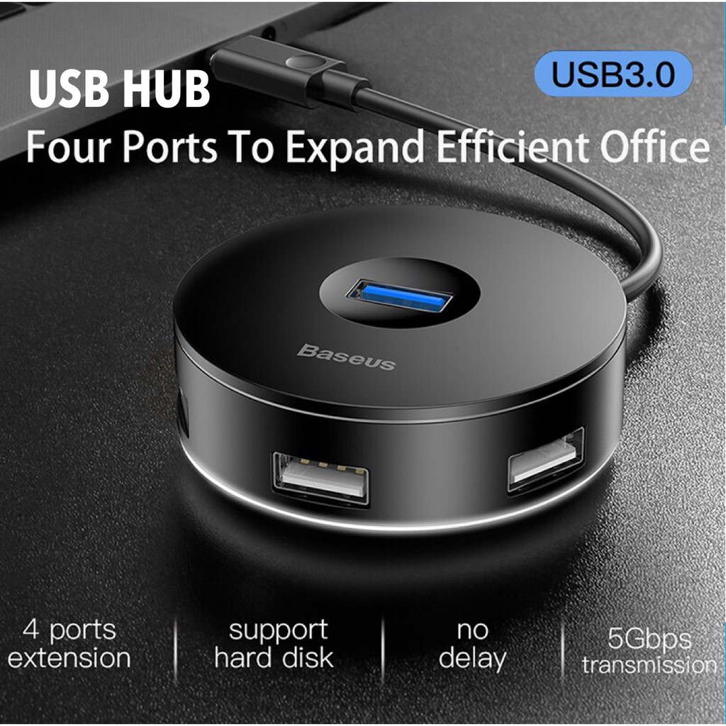 USB Round Box Hub เพิ่มช่อง USB ได้ถึง 4 ช่อง | Shopee Thailand