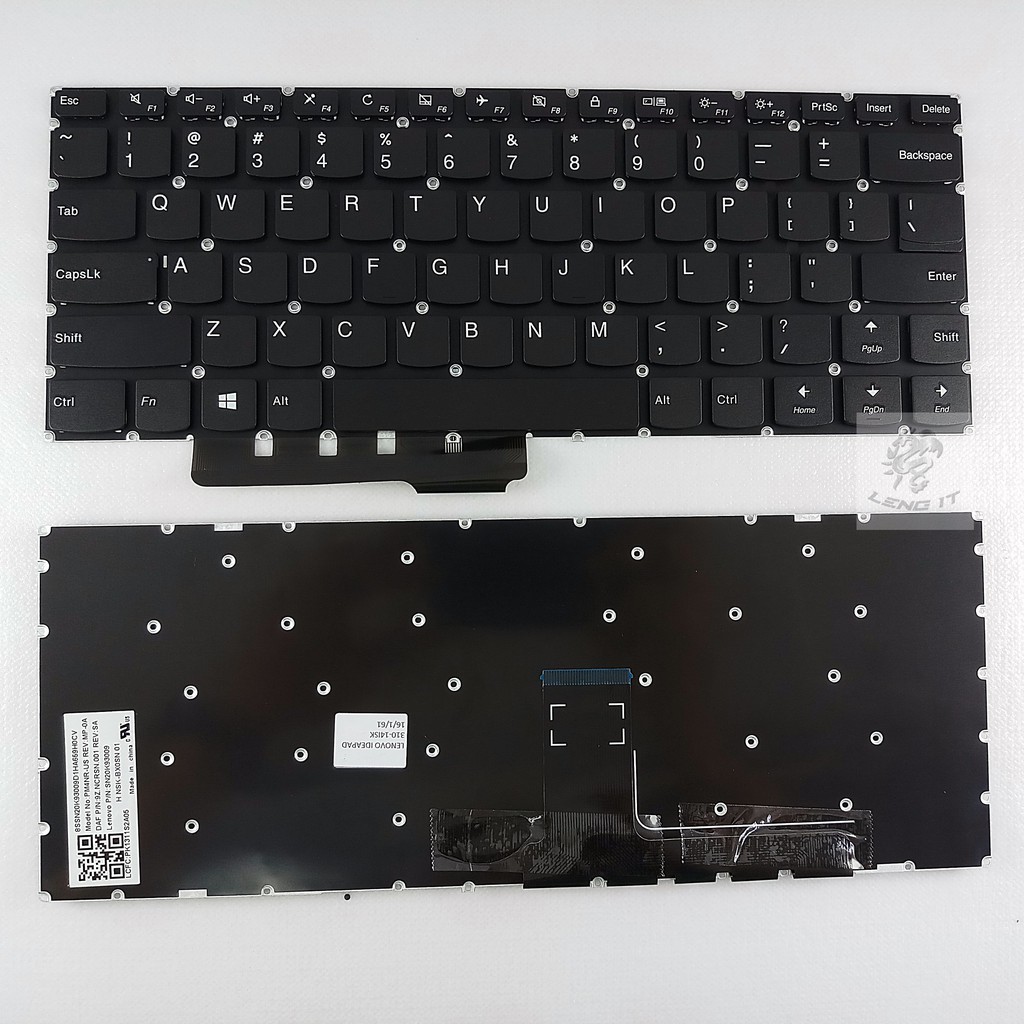 LENOVO คีย์บอร์ดโน๊ตบุ๊ค KEYBOARD IDEAPAD 310-14ISK สีดำ | Shopee Thailand