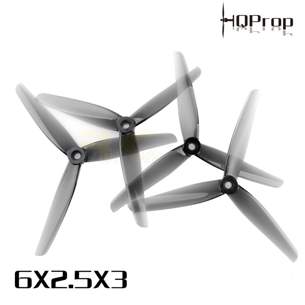 Hqprop Light Grey 6X2.5X3 5mm Hole 3 ใบพัดใบพัด (2 คู่/4 ชิ้น) HQ625 ...