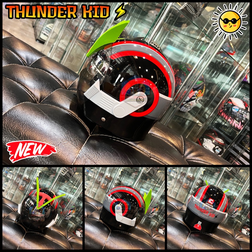 หมวกกันน็อคเด็ก Guardner Thunder Kid HERO มดเอ็กซ์ ลายใหม่ 2023 สีชมพู ...