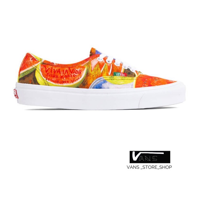 VANS AUTHENTIC LX OG VAULT X FRIDA KAHLO WATERMELON TRUE WHITE SNEAKERS ...
