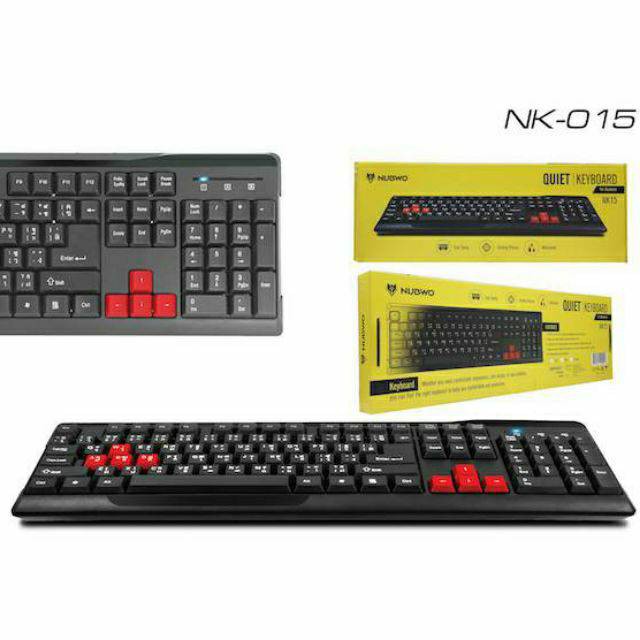 Nubwo QUILT Keyboard NK-15 สีดำ/แดง รับประกัน 1 ปี | Shopee Thailand