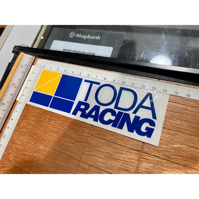 สติ๊กเกอร์ TULISAN TODARACING TODA RACING | Shopee Thailand