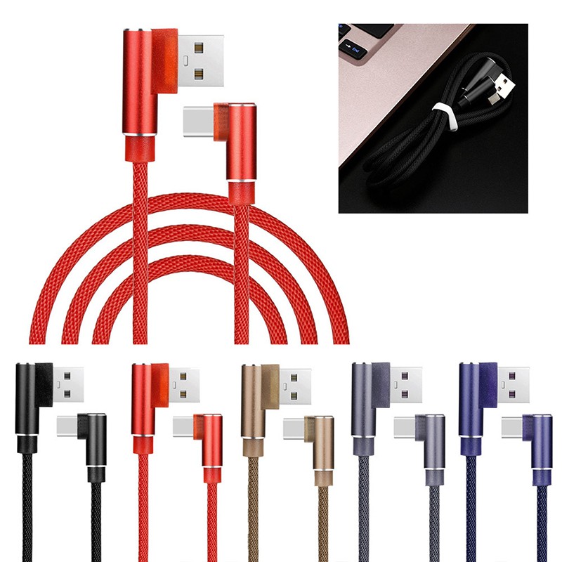สายชาร์จ Type-C Android 90 องศา Mirco USB ชาร์จเร็ว | Shopee Thailand