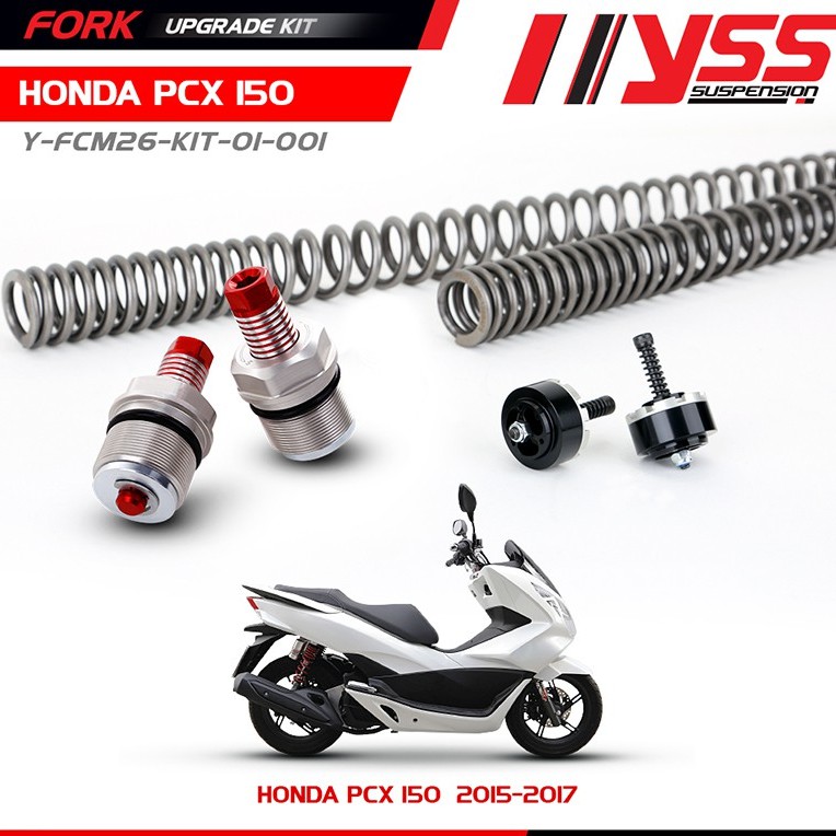 YSS FORK UPGRADE KIT ฟรี Fork Fluid เบอร์20 ขนาด 250ml สำหรับ HONDA PCX 150i '14 - '17, PCX 150i ...