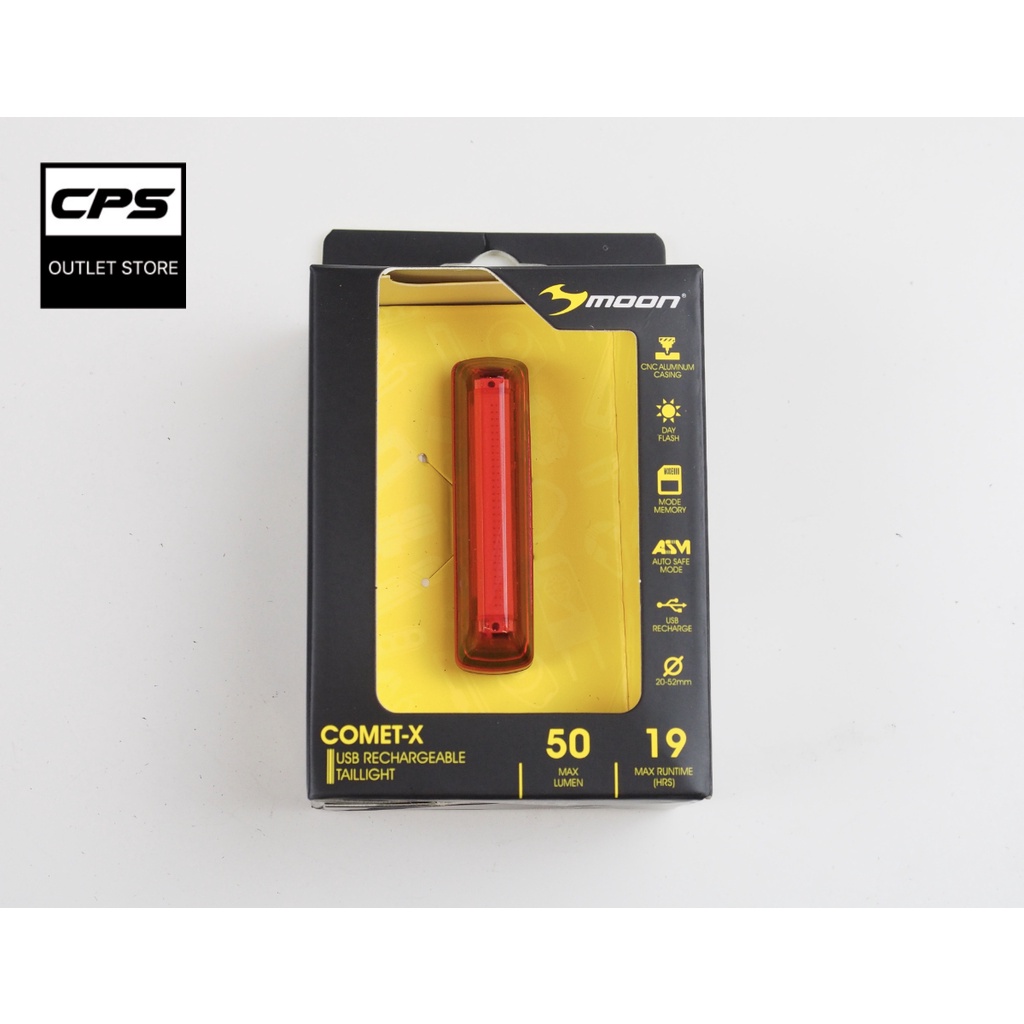 ไฟท้ายจักรยาน MOON รุ่น COMET-X (USB RECHARGE) ใหม่ล่าสุด (สินค้าถูก ...