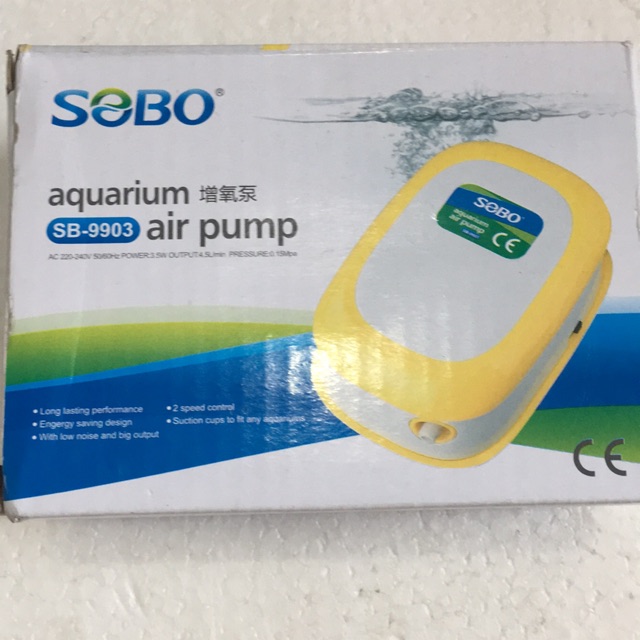 ปั้มลมSOBO รุ่นSB-9903 เหมาะกับตู้ปลา20นิ้ว รุ่นยอดฮิต | Shopee Thailand
