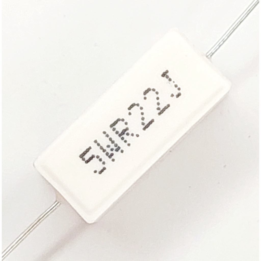 R กระเบื้อง 5W 0.1 0.22 0.33 0.5 โอม ตัวต้านทาน 5W Resistor Ceramic ...