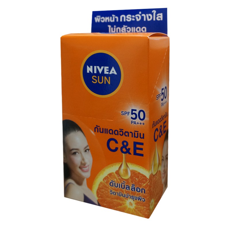 Nivea Sun C&E SPF50 PA+++ 7ml. นีเวียซันเฟส ซีแอนด์อี SPF50 PA+++ ขนาด ...