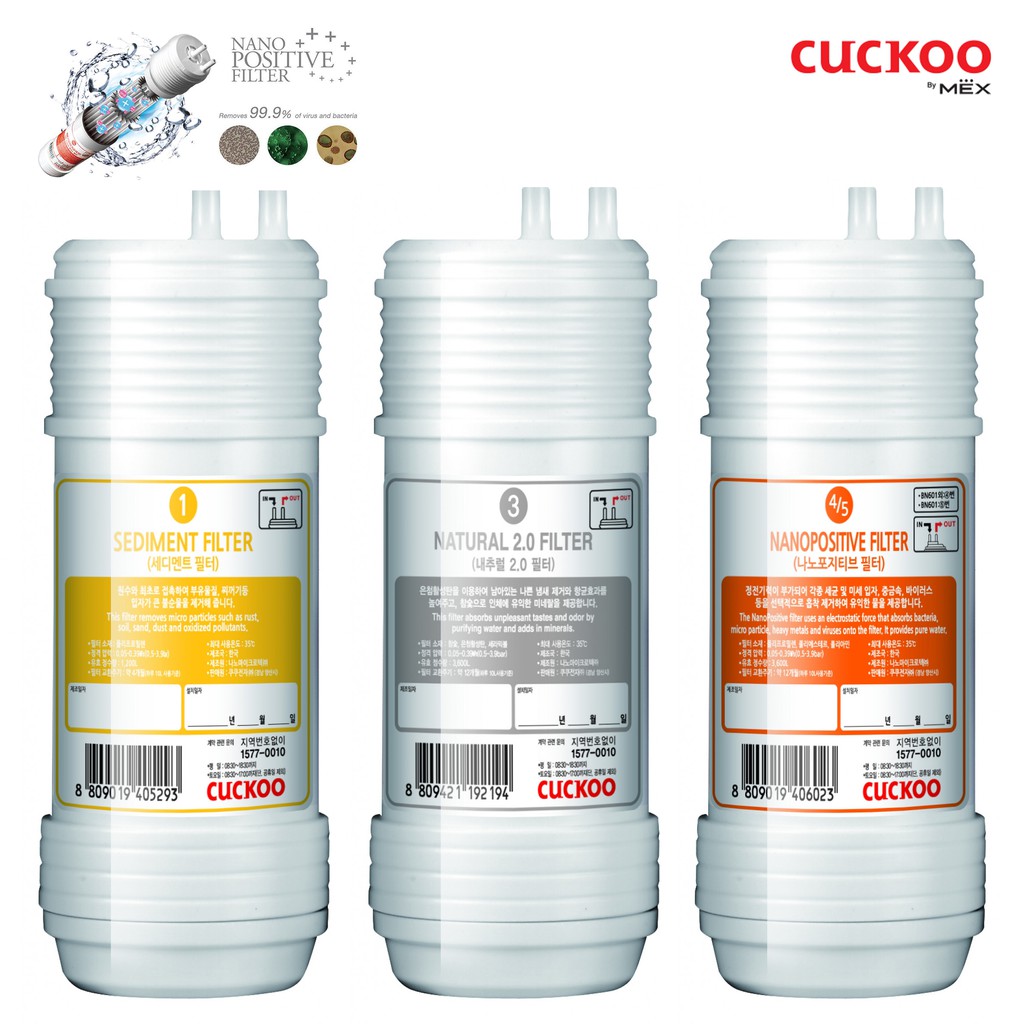 ***ชุดรวม สุดประหยัด ไส้กรองน้ำดื่ม สำหรับ MEX CUCKOO MN021W (SEDIMENT ...