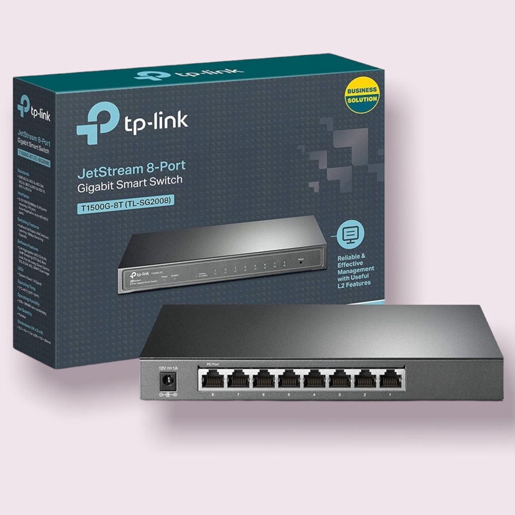 TP-Link 8-Port Gigabit Smart Switch รุ่น T1500G-8T(TL-SG2008) | Shopee ...