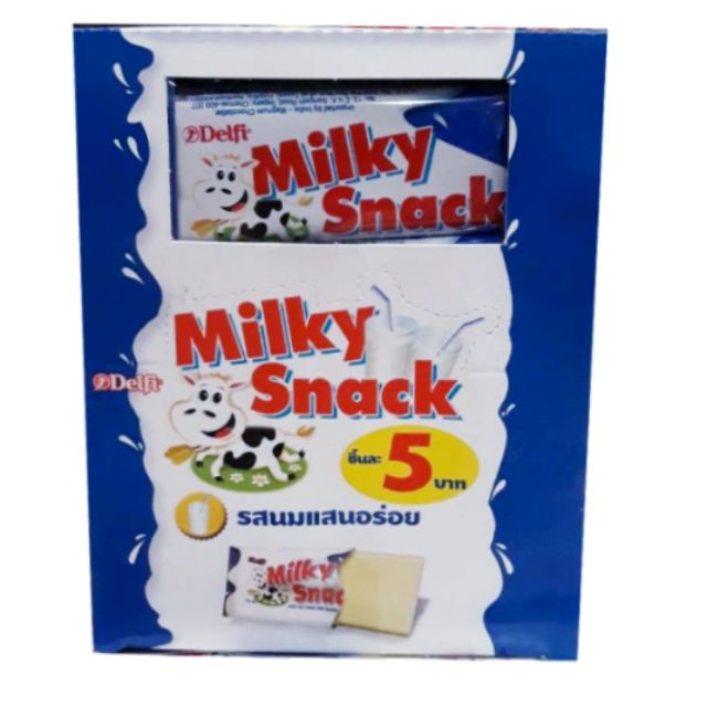 Milky Snack มิล์คกี้ ช็อกโกแลต รสนม ฃนาด 13 กรัม × 12 ชิ้น | Shopee ...