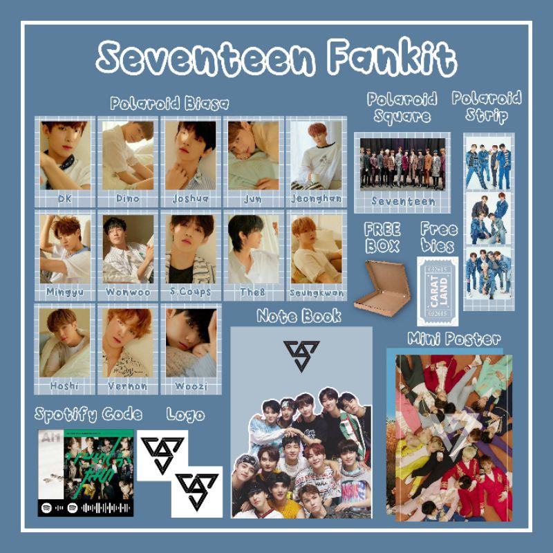 K-pop SEVENTEEN MINI FANKIT / FANKIT SEVENTEEN / SEVENTEEN SAVING ...