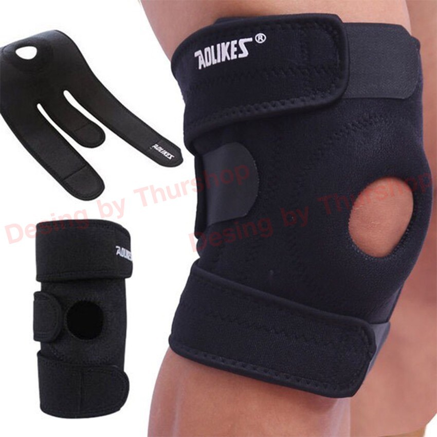 AOLIKES KNEE SUPPORT ผ้ารัดหัวเข่าแก้ปวด ลดเจ็บหัวเข่า ราคา 100 บาท ...