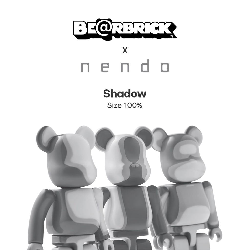 Bearbrick x Nendo Shadow Size 100% (set of 3) ของแท้ | Shopee Thailand