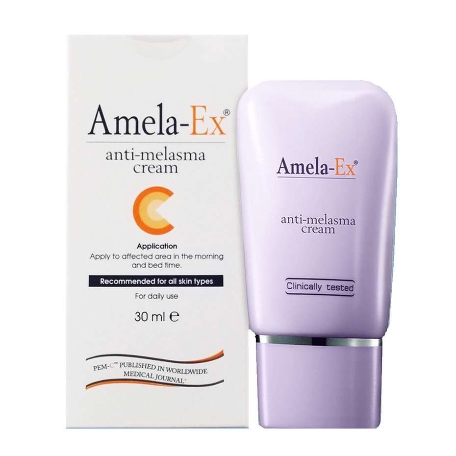 AMELA-EX อเมลา-เอ็กซ์ ครีมรักษาฝ้า ครีมทาฝ้า รักษาฝ้า กระ ขนาด 12 ML 12959 / 30 ML 12528 ...