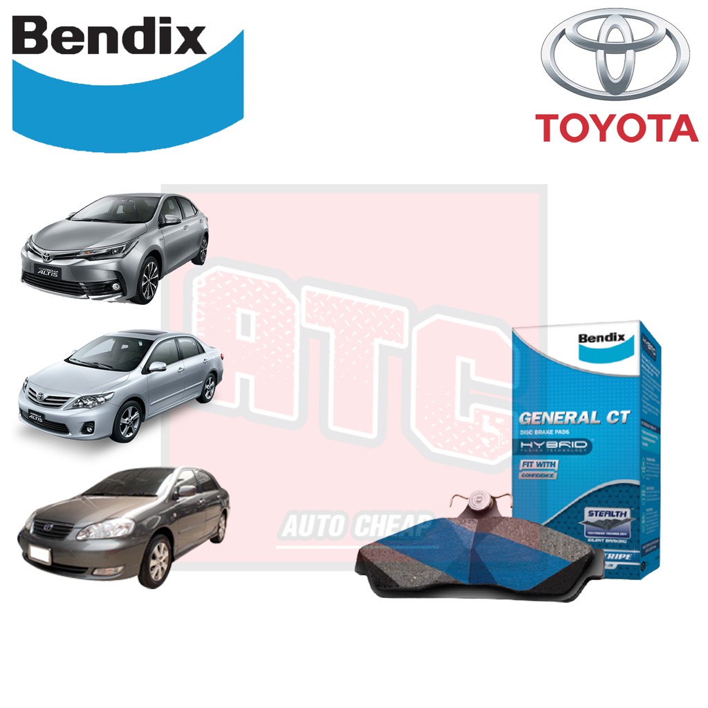 Bendix ผ้าเบรค toyota altis ทุกรุ่น โตโยต้า อัลติส General CT | Shopee ...