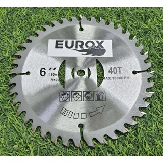 EUROX ใบตัดหญ้าวงเดือน ขนาด 6 นิ้ว 40 ฟัน เครื่องตัดหญ้าไร้สาย เลมหญ้า เครื่องตัดหญ้า IMAX ใบวง ...