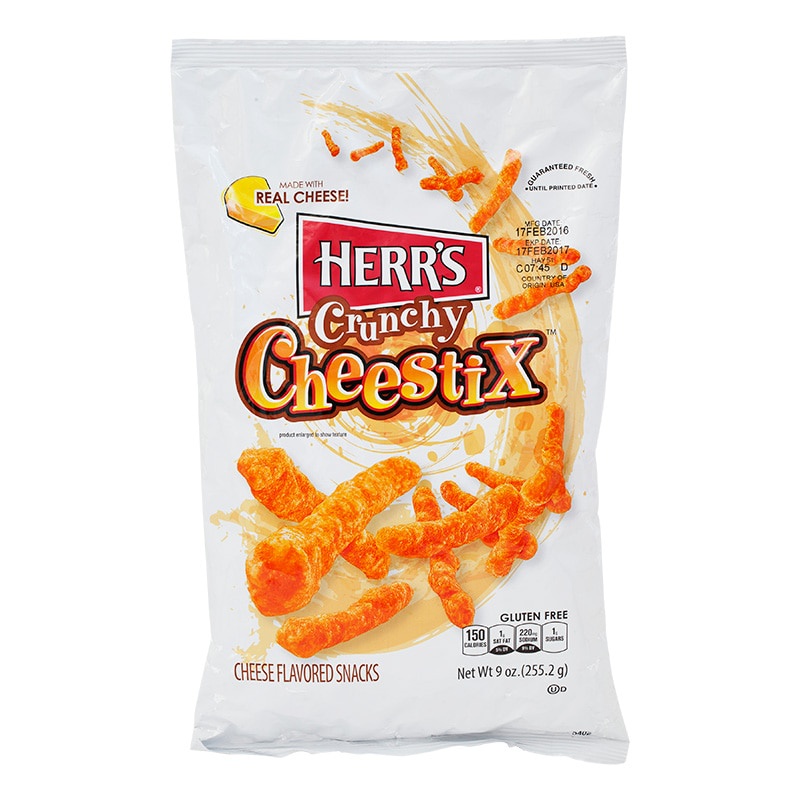 HERR’S USA เฮอร์ส อเมริกา ข้าวโฟดอบกรอบรสชีส Baked Cheese Curls / Bacon ...