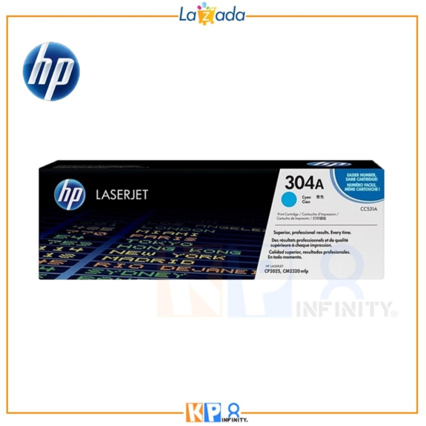 HP LaserJet Toner CC531A (304A) Cyan - (Genuine guarantee) สินค้าแท้รับ ...