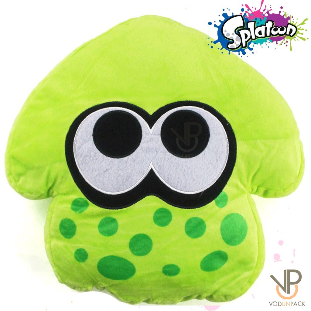 หมอน Splatoon น้องหมึก Squid มีให้เลือก 2 สี เขียว ส้ม นุ่มๆ น่ากอด ...